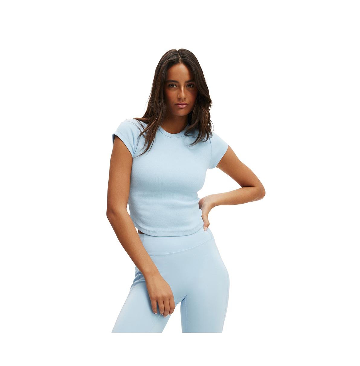 Click here for Cotton On Womens Active Curved Hem Baby Tee - Ange... prices