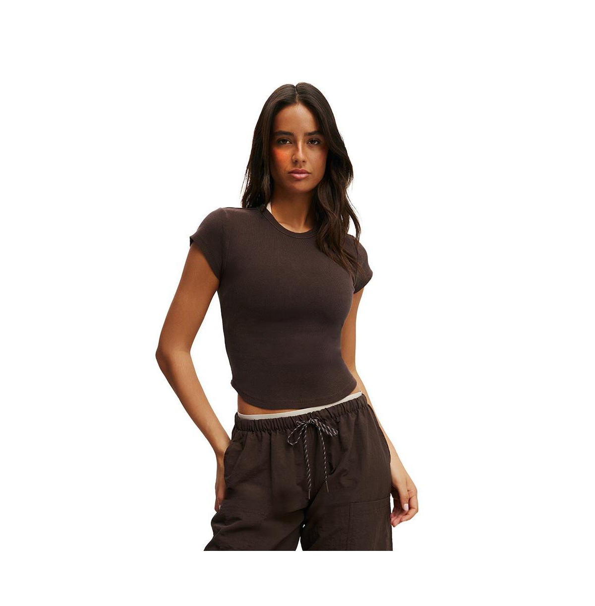 Click here for Cotton On Womens Active Curved Hem Baby Tee - Wash... prices