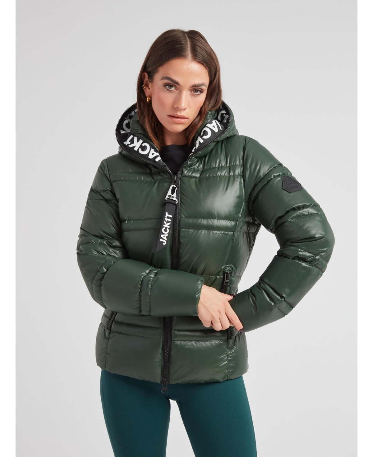 Click here for JACK1T Womens R4D Tramline Racer Hooded Puffer Jac... prices