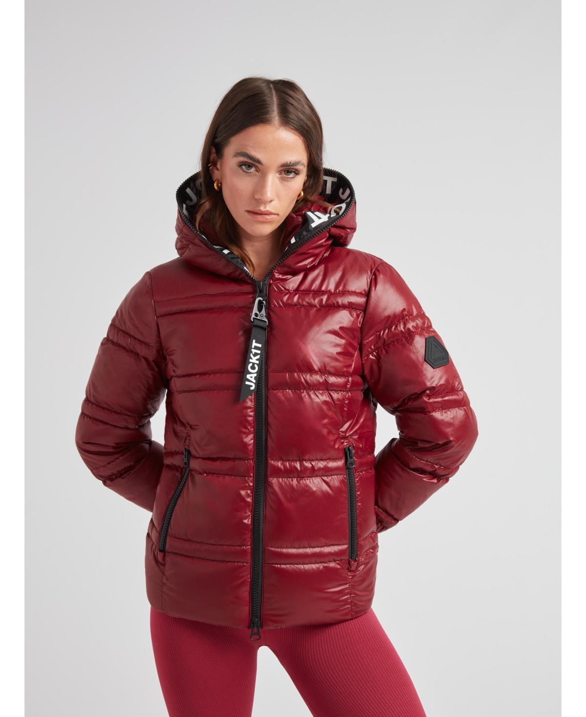 Click here for JACK1T Womens R4D Tramline Racer Hooded Puffer Jac... prices