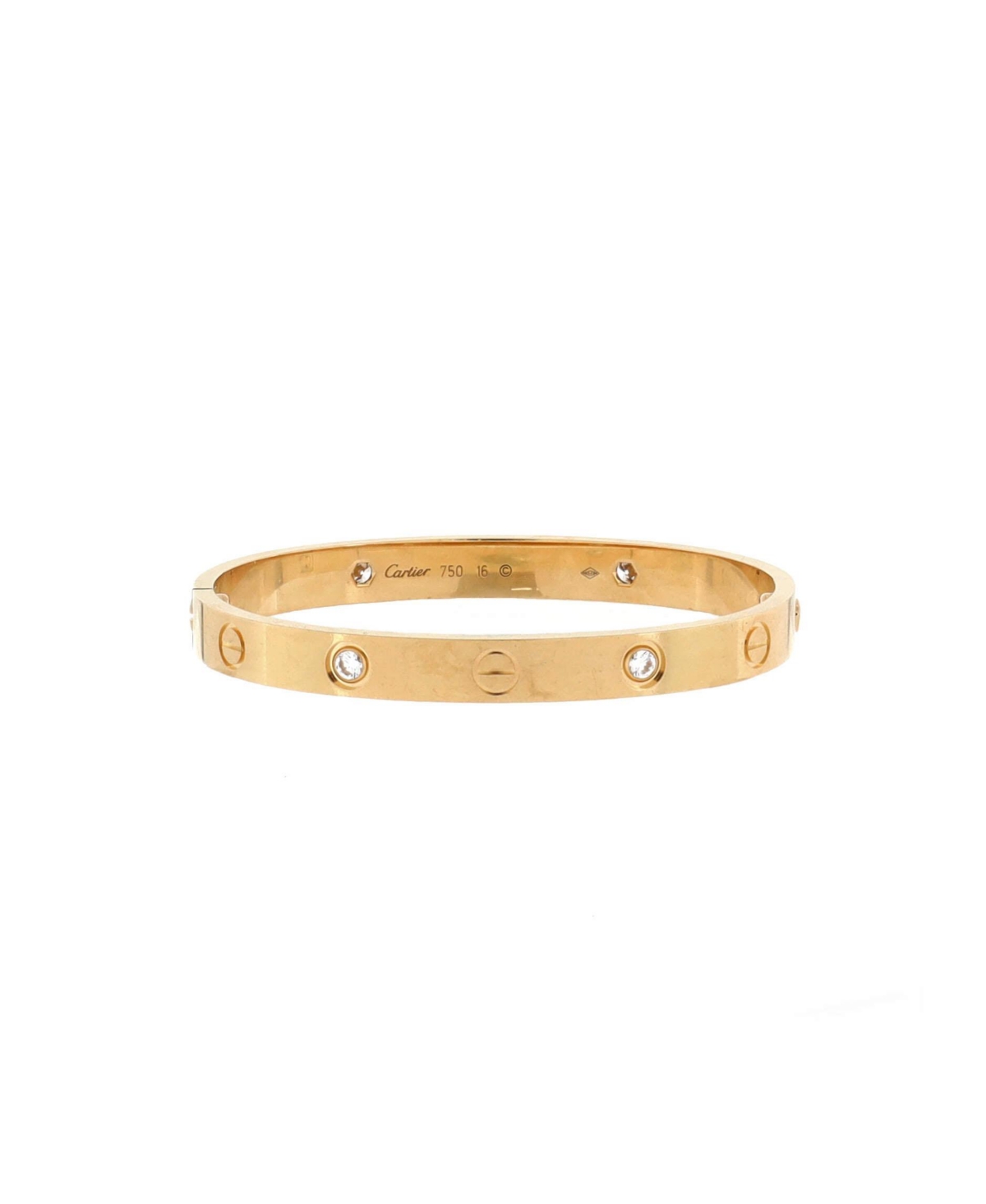 Click here for Pre-Owned Cartier Love 4 Diamond Bracelet - 18k ye... prices