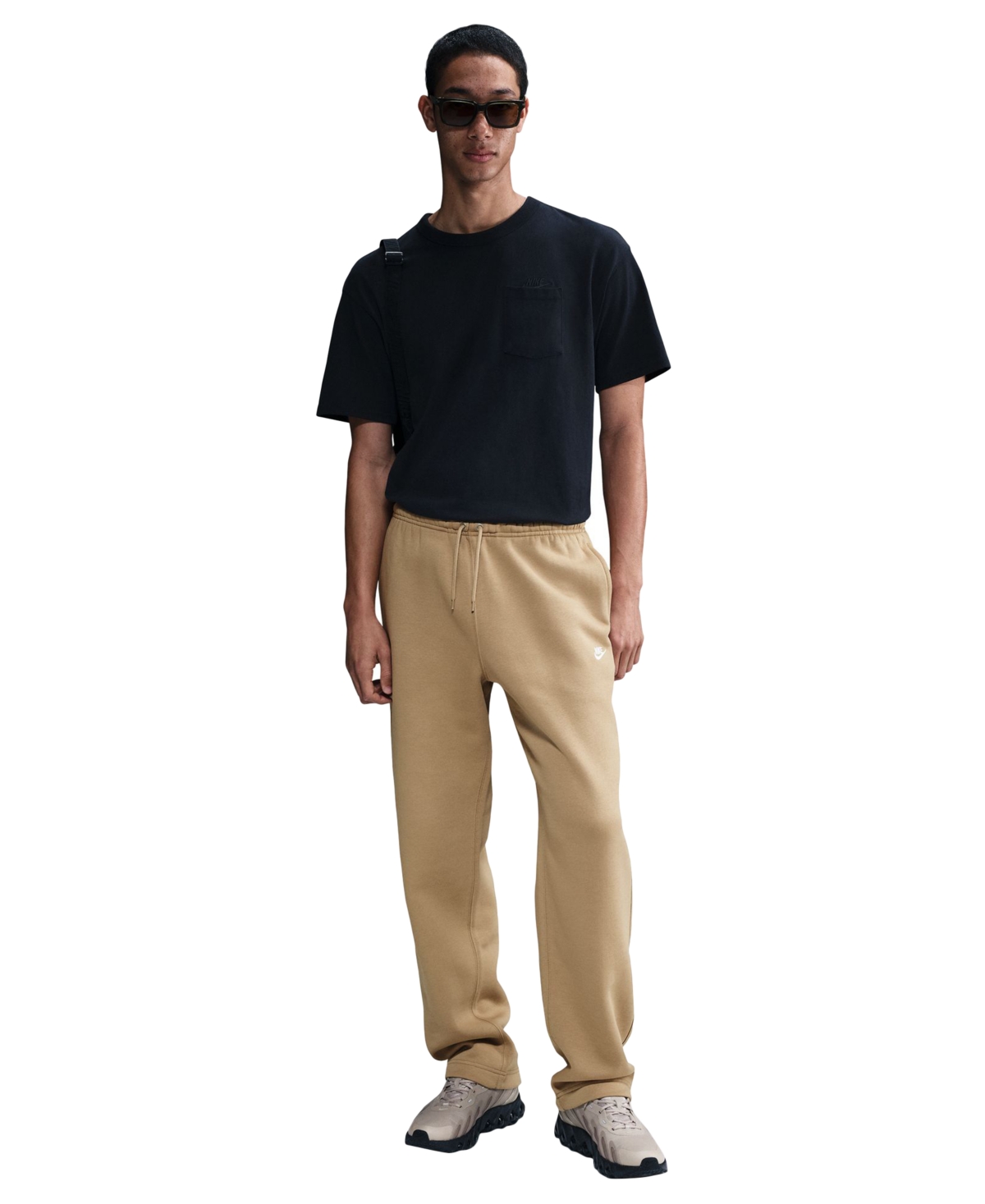 Click here for Nike Mens Club Brushed Fleece Open Hem Pants - Par... prices