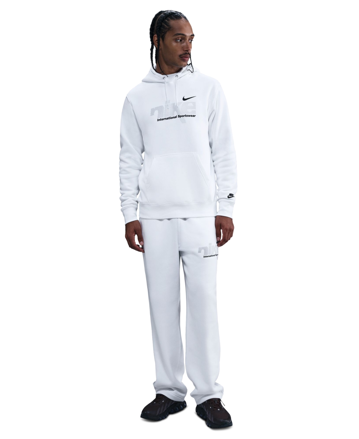 Click here for Nike Mens Sportswear Club Pull-On Hoodie - White/M... prices