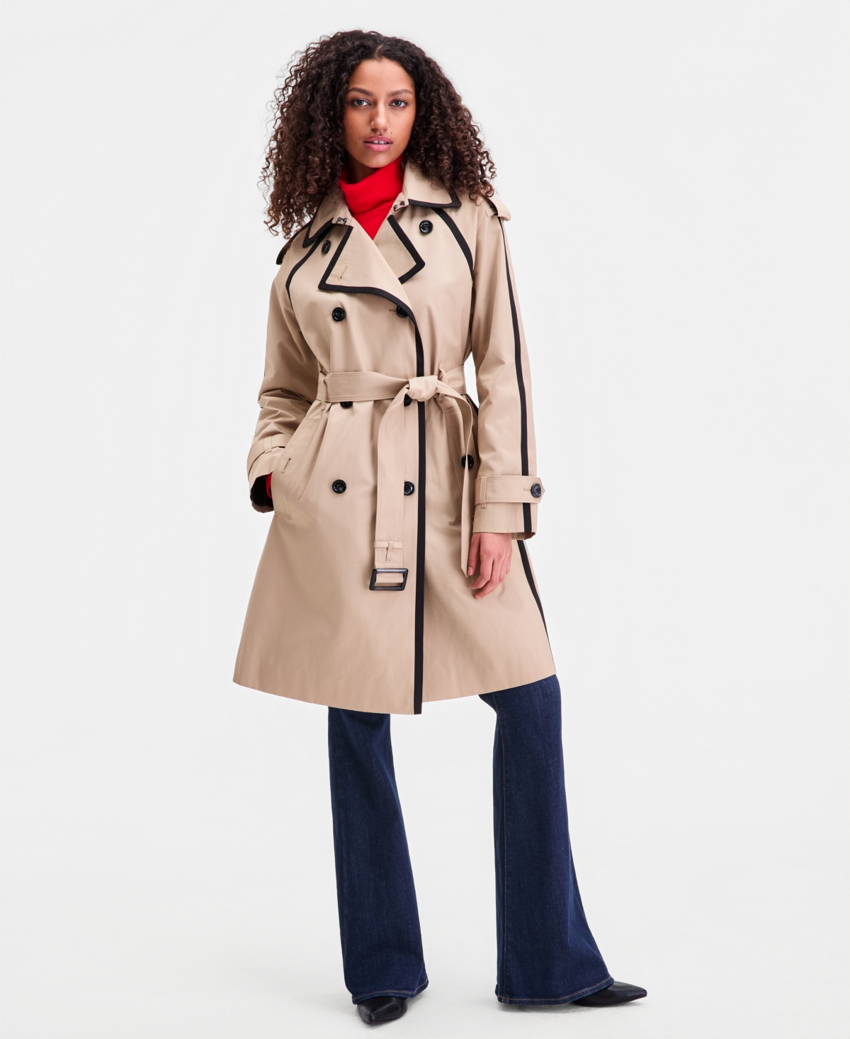 Click here for London Fog Womens Double-Breasted Belted Trench Co... prices
