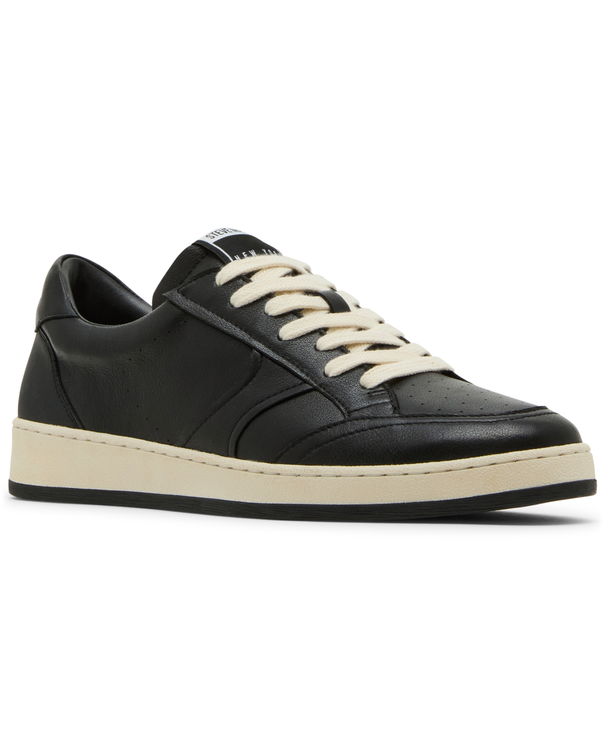 Click here for Steve Madden Mens Piraeus Lace-Up Sneakers - Black prices