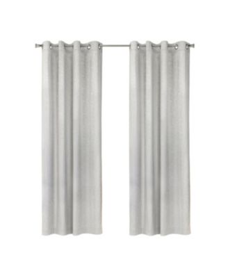 Habitat Bristol Room Darkening Uv Protecion Grommet Curtain Panel For Windows 52 X22 X 108 X22 White