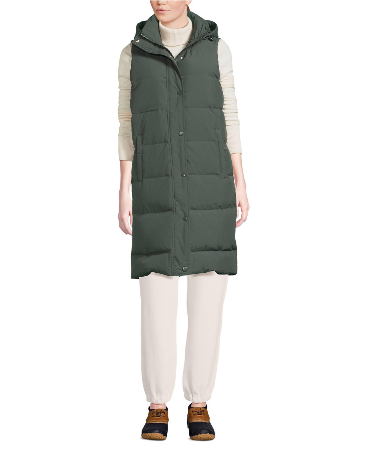 Click here for Lands End Womens Max 600 Down Puffer Vest - Evenin... prices