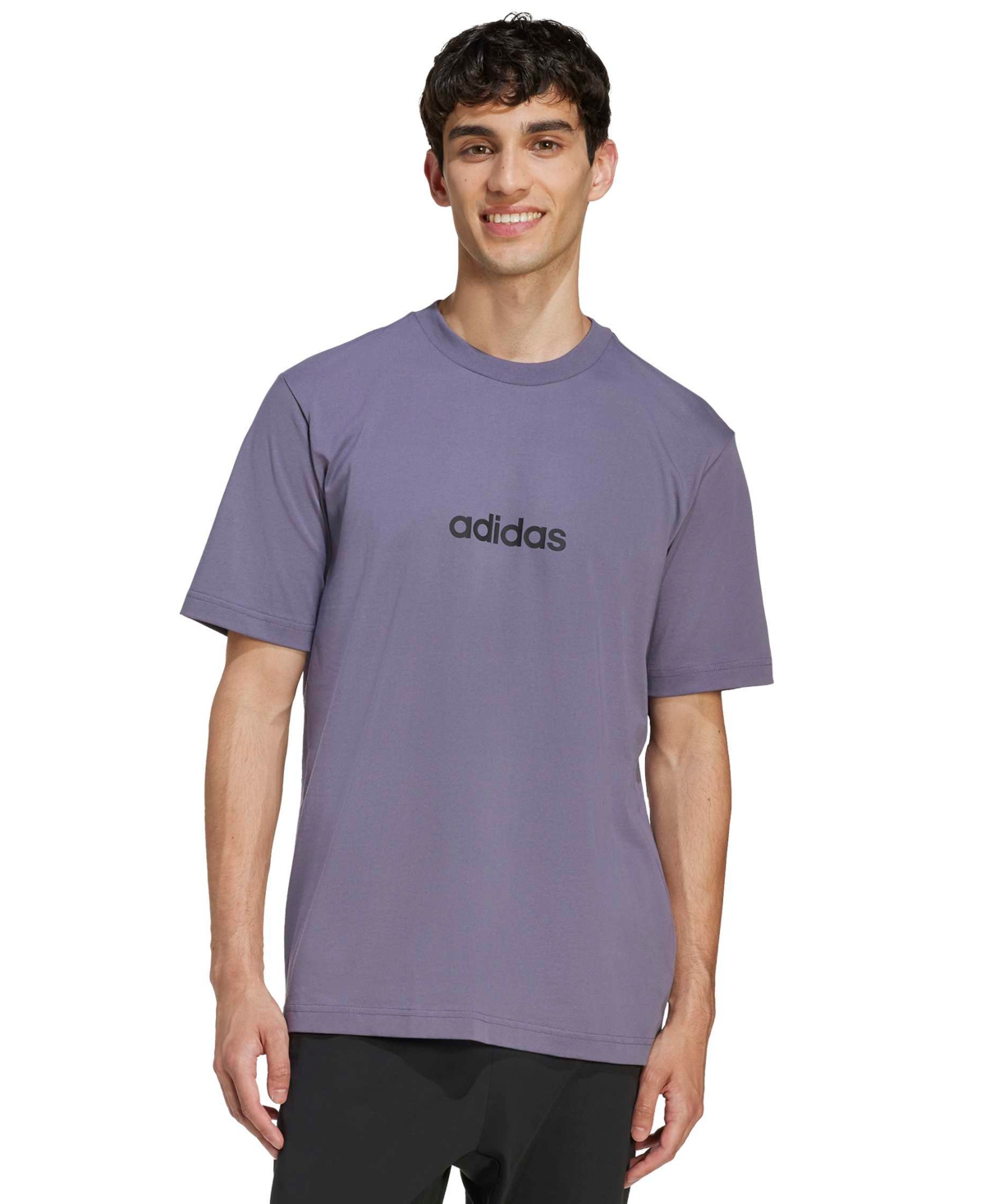 Click here for adidas Mens Essentials Regular-Fit Linear Logo Gra... prices