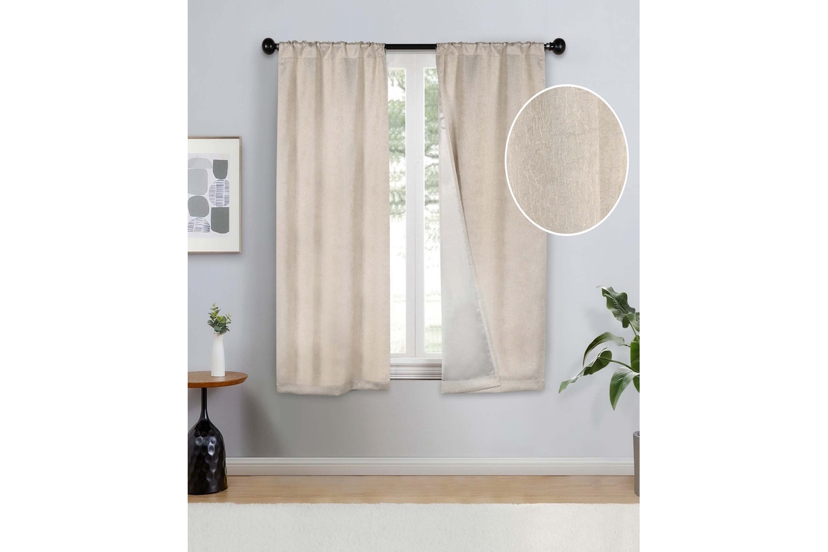 Click here for Superior Senna Textured Blackout Curtain Set of 2... prices