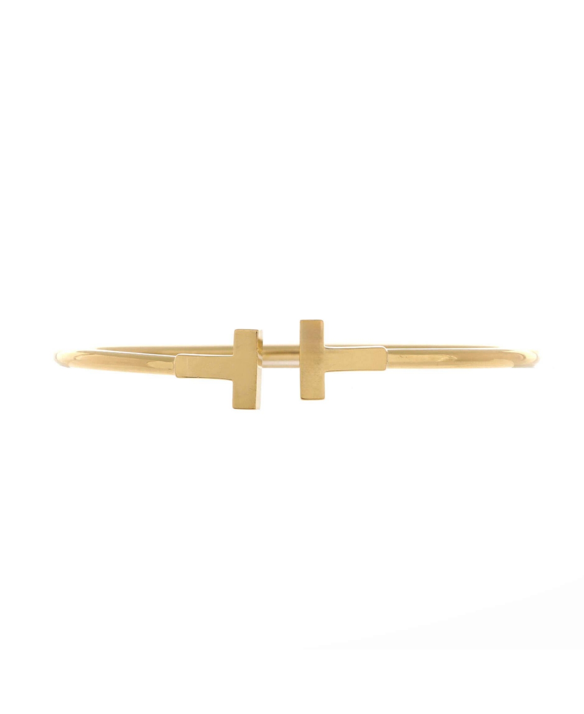 Click here for Pre-Owned Tiffany & Co. T Wire Bracelet - 18k yell... prices