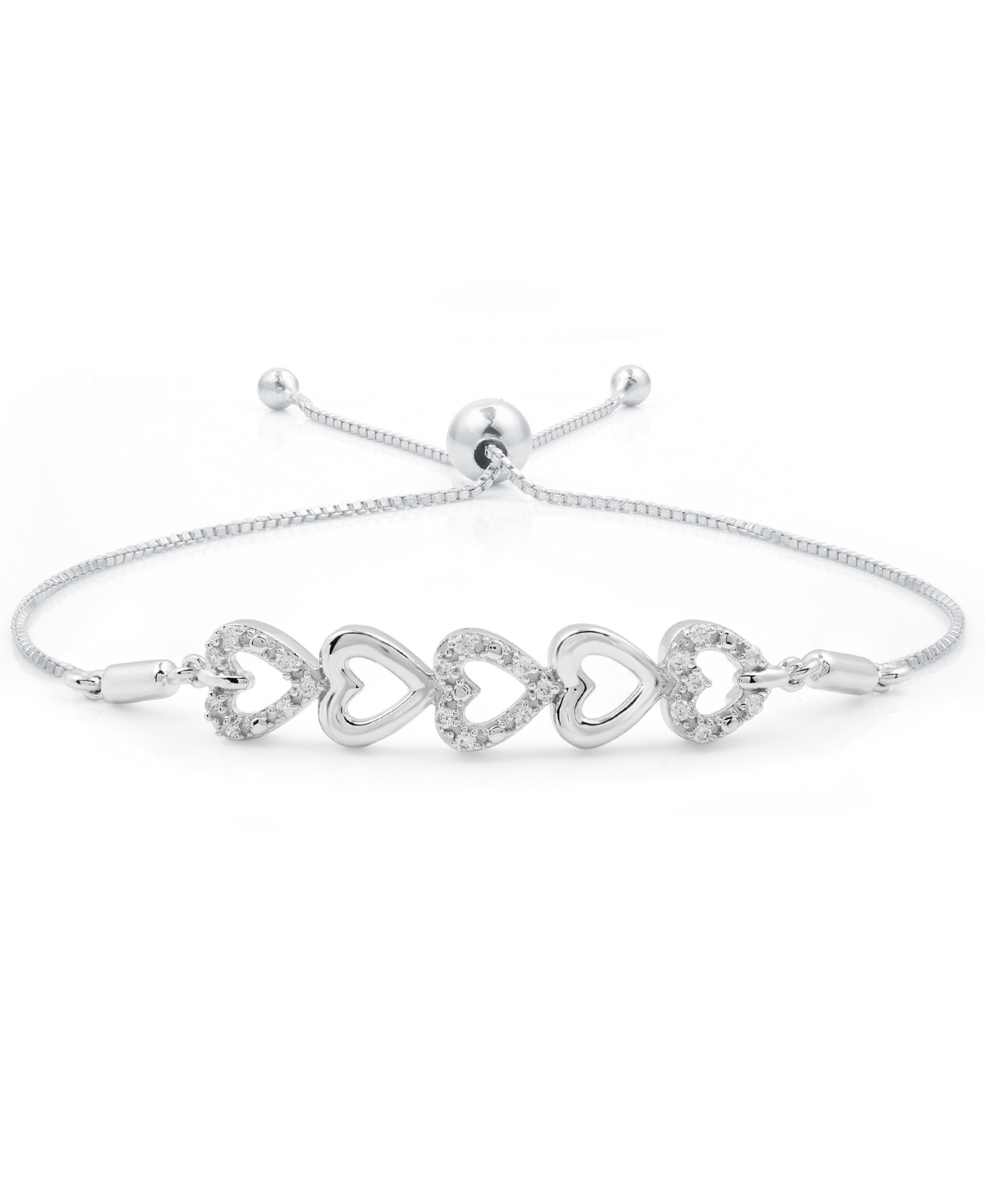 Click here for Macys Diamond Bracelet (1/6 ct. t.w.) in Sterling... prices
