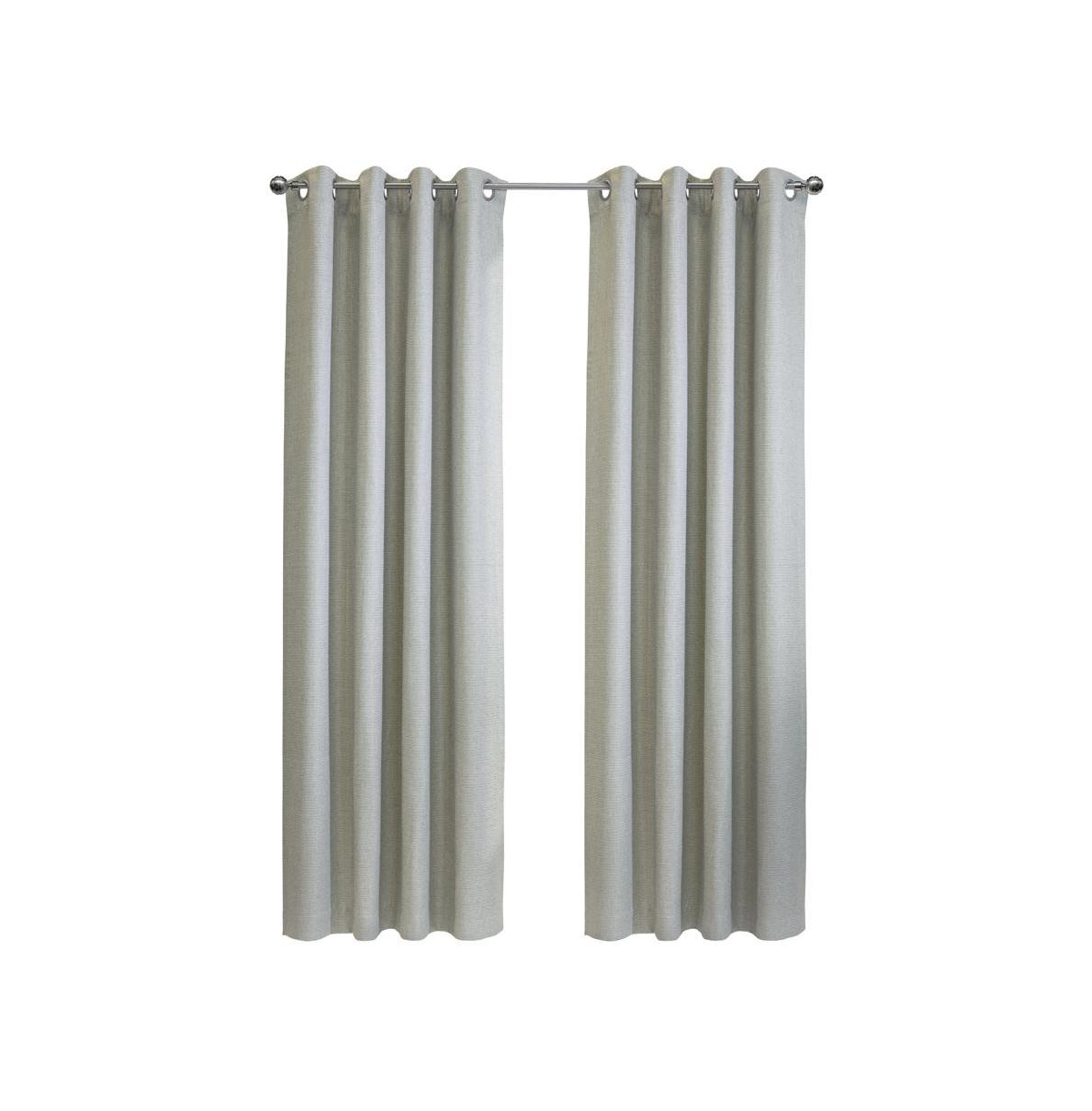 Thermaplus Zoey Room Darkening Window Treatment Grommet Curtain Panel for Bedroom Livingroom 52" x 108" Grey - Grey