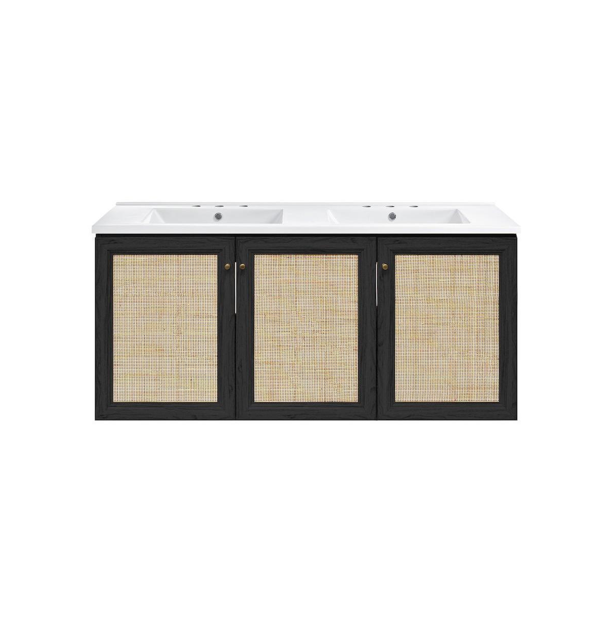 Click here for Swiss Madison 48 Wall-Mounted Bathroom Vanity  3-H... prices