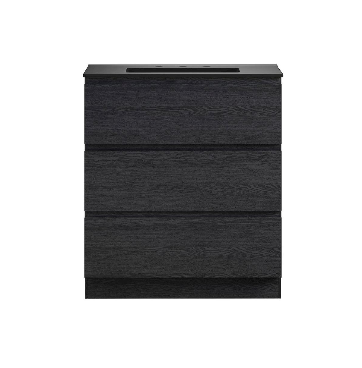 Click here for 30" Freestanding Bathroom Vanity in Black Oak... prices