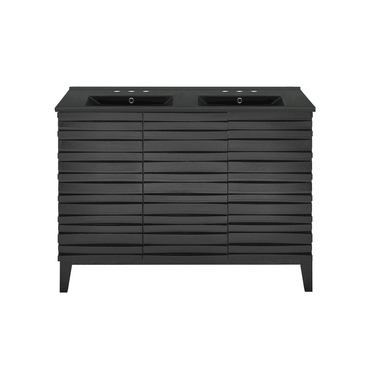 Click here for Swiss Madison48 in. Black Oak  Double Basin Bathro... prices