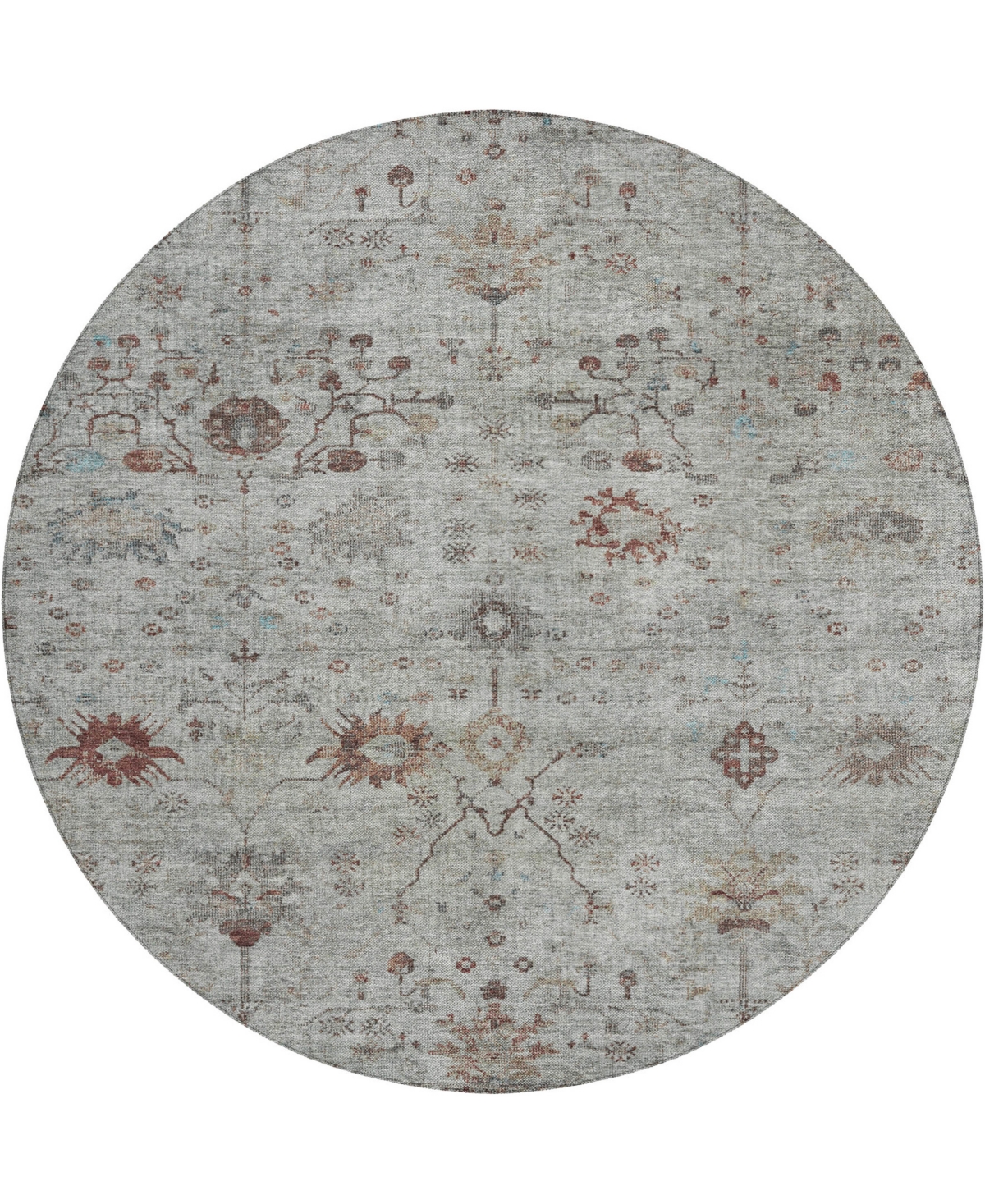 Click here for Dalyn Solace SL4 8x8 Round Area Rug - Gray prices