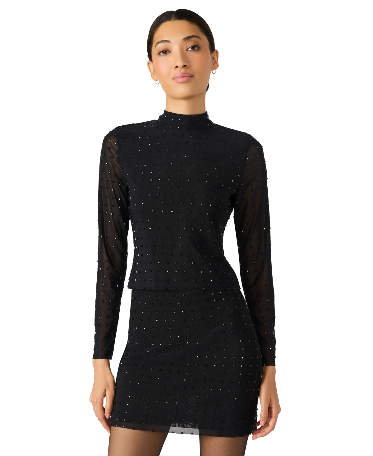 Click here for Steve Madden Womens Melvina Mock Neck Long Sleeve... prices