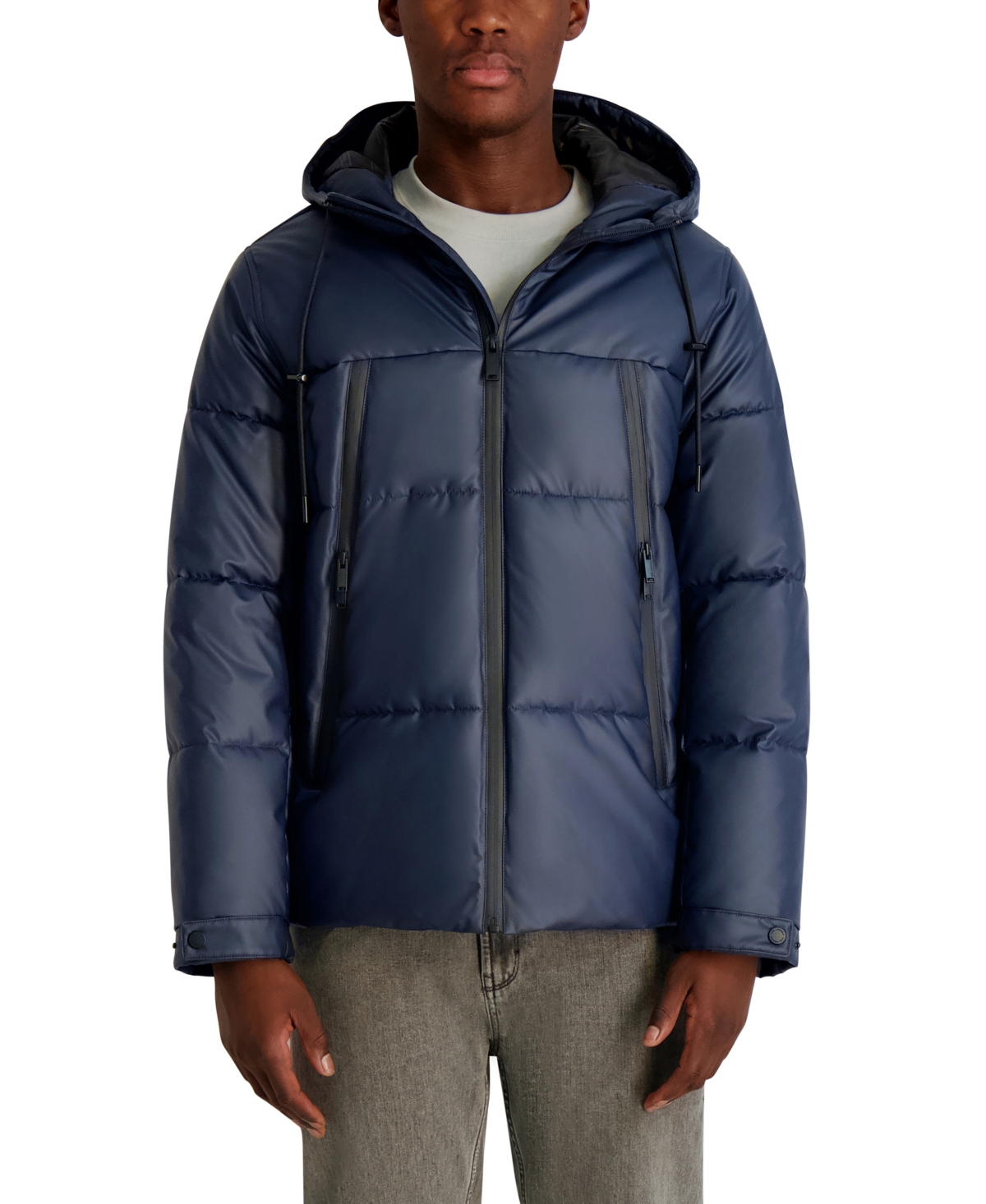 Click here for Karl Lagereld Mid Weight Hooded Puffer With Pocket... prices