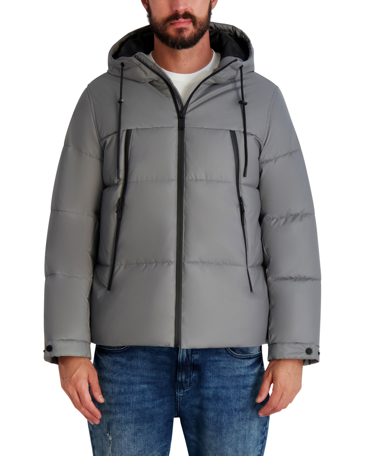 Click here for Karl Lagereld Mid Weight Hooded Puffer With Pocket... prices