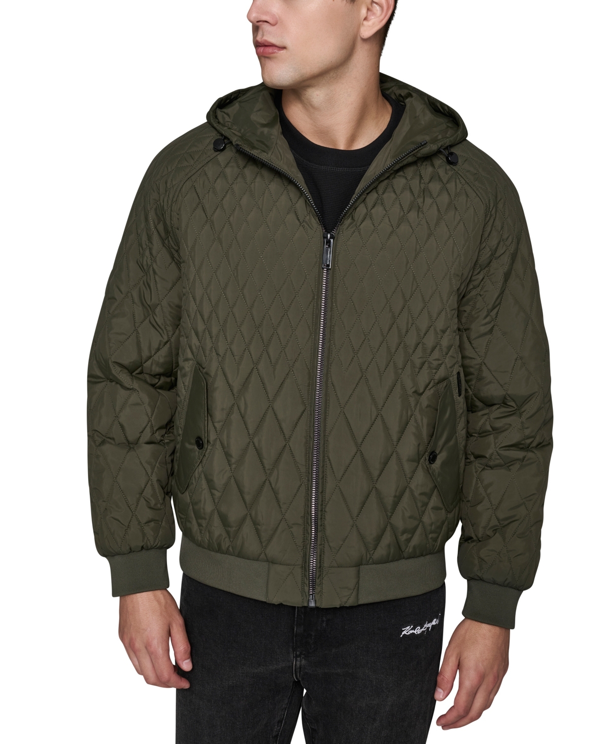 Click here for Karl Lagerfeld Paris Mens Diamond Quilted Bomber J... prices