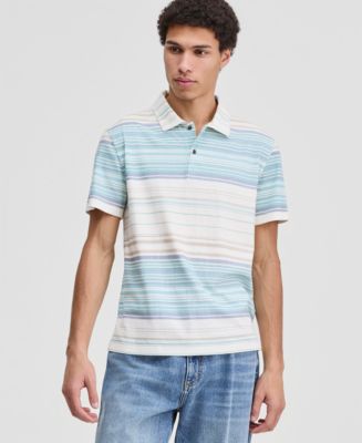 Sun + Stone Men's Colin Short-Sleeve Striped Polo Shirt, Macy's ...