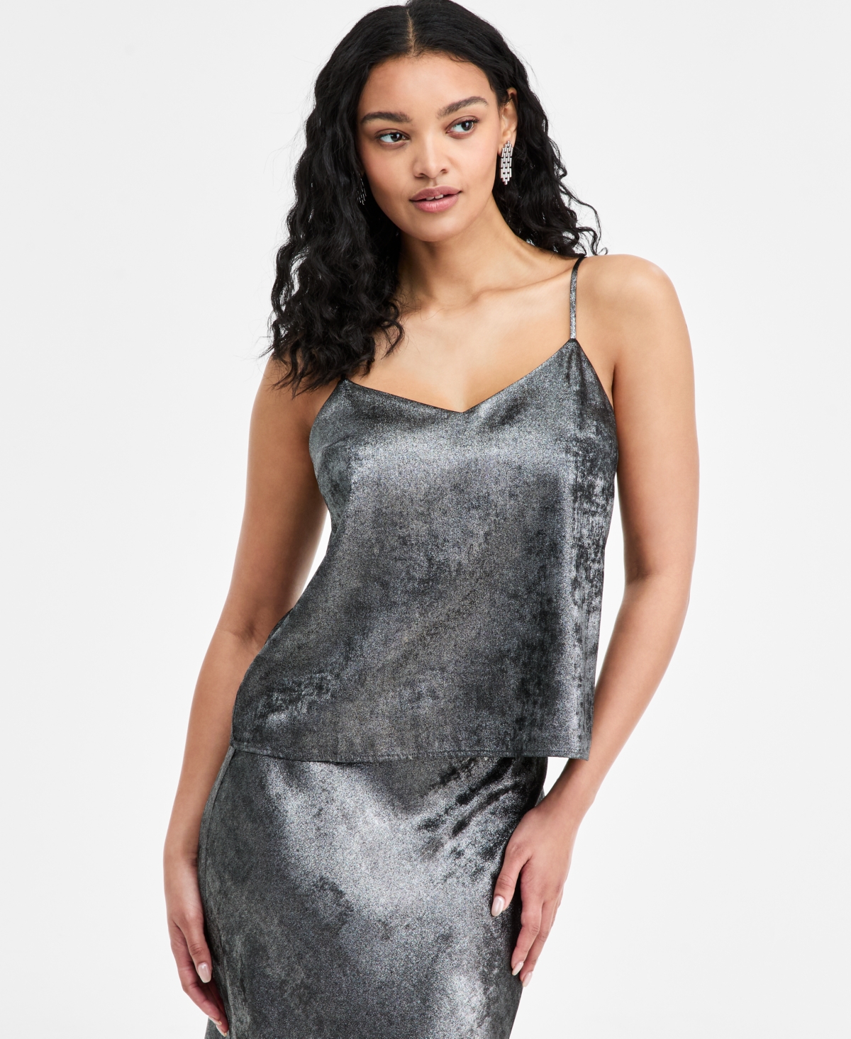 Click here for On 34th Juniors Metallic V-Neck Camisole Top  Macy... prices