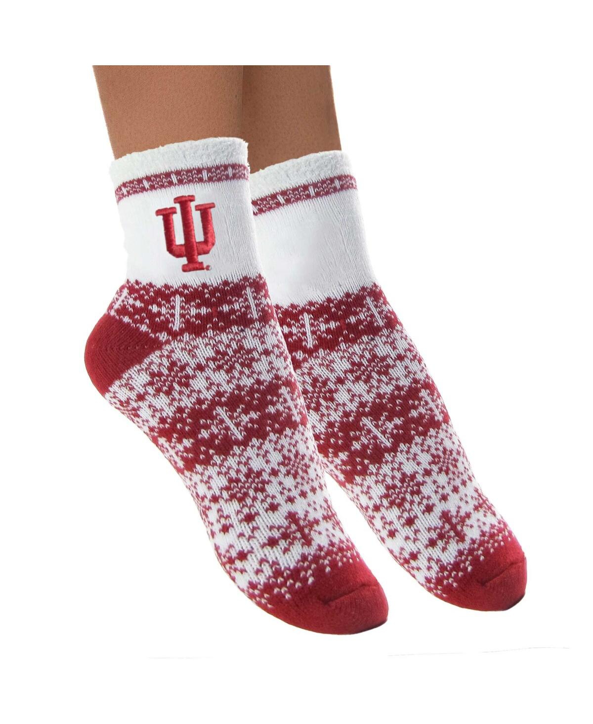 Click here for ZooZatz Womens Indiana Hoosiers Fuzzy Holiday Crew... prices