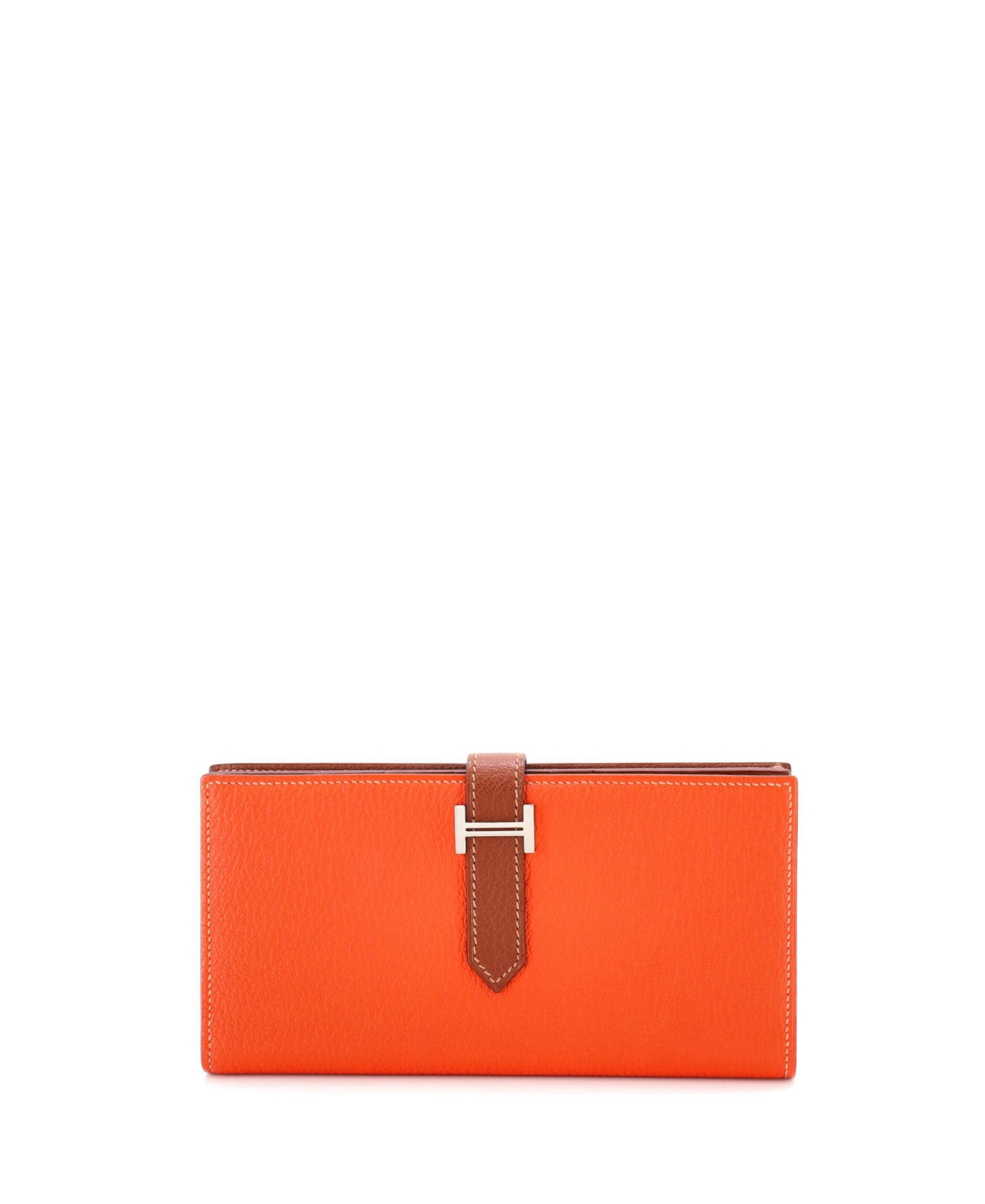 Click here for Pre-Owned HERMES Long Bearn Wallet Chevre Mysore -... prices