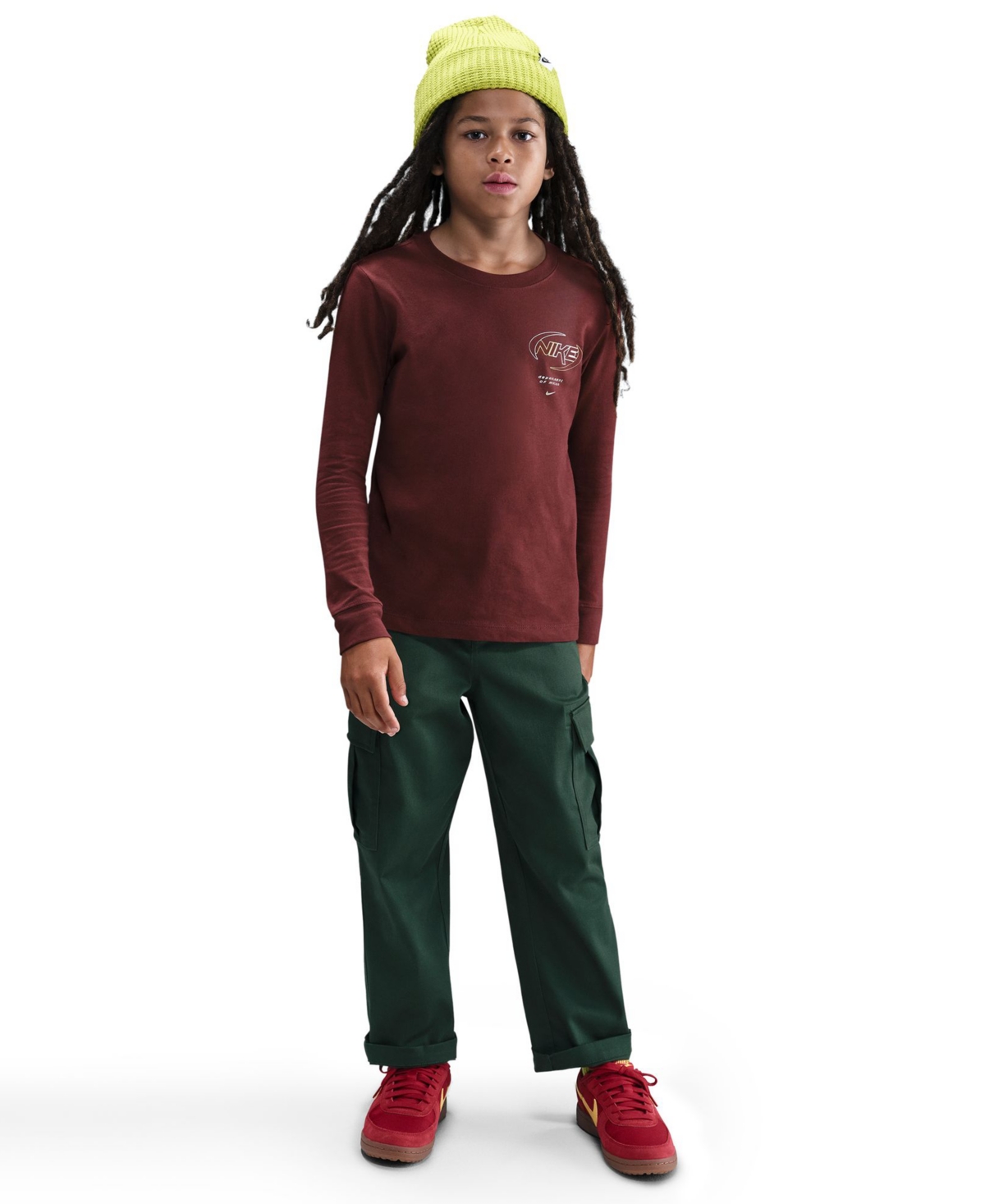 Click here for Nike Boys 8-20 Sportswear Long-Sleeve T-Shirt - Da... prices