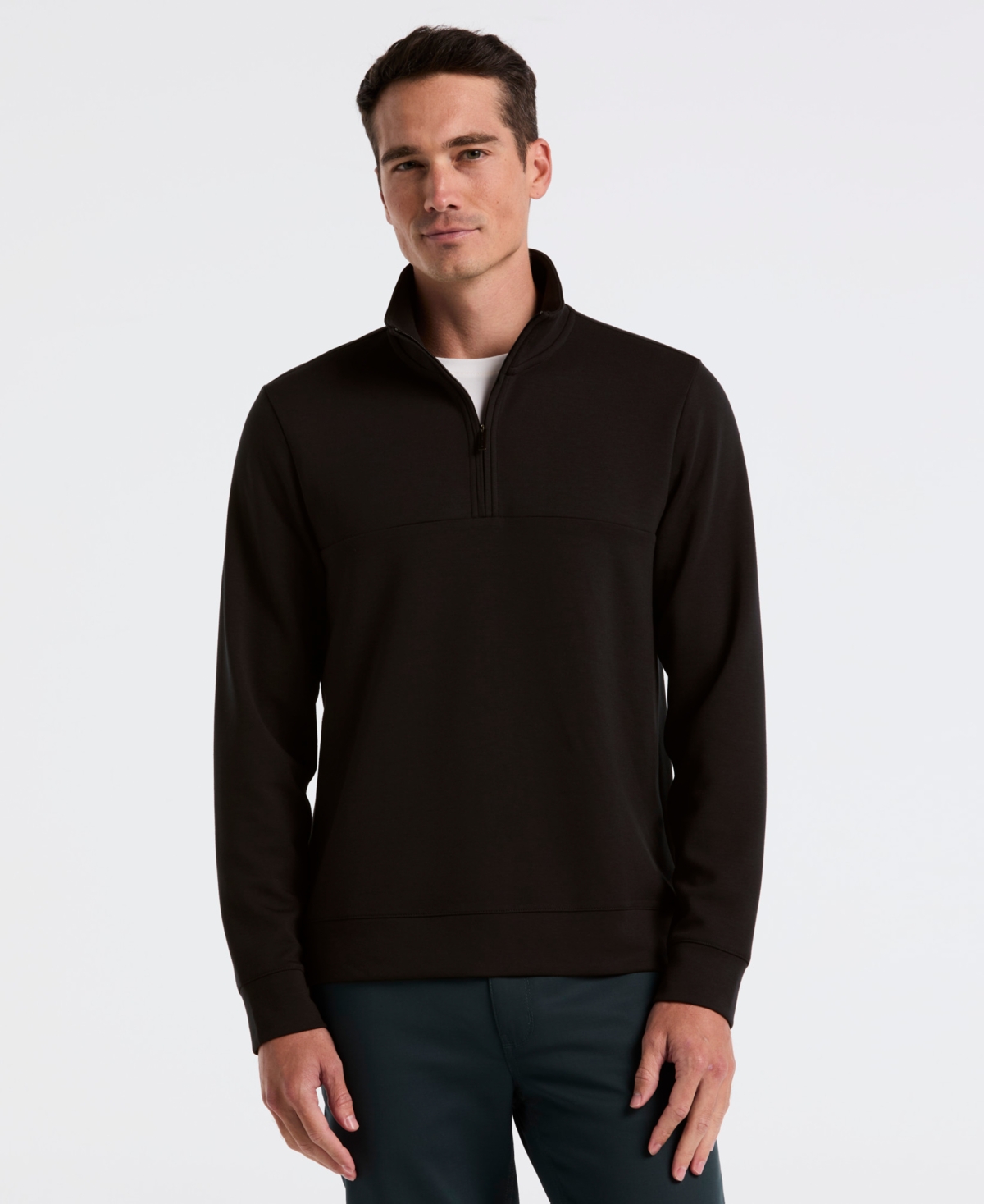 Click here for Perry Ellis Mens Neoprene Quarter Zip Long-Sleeve... prices