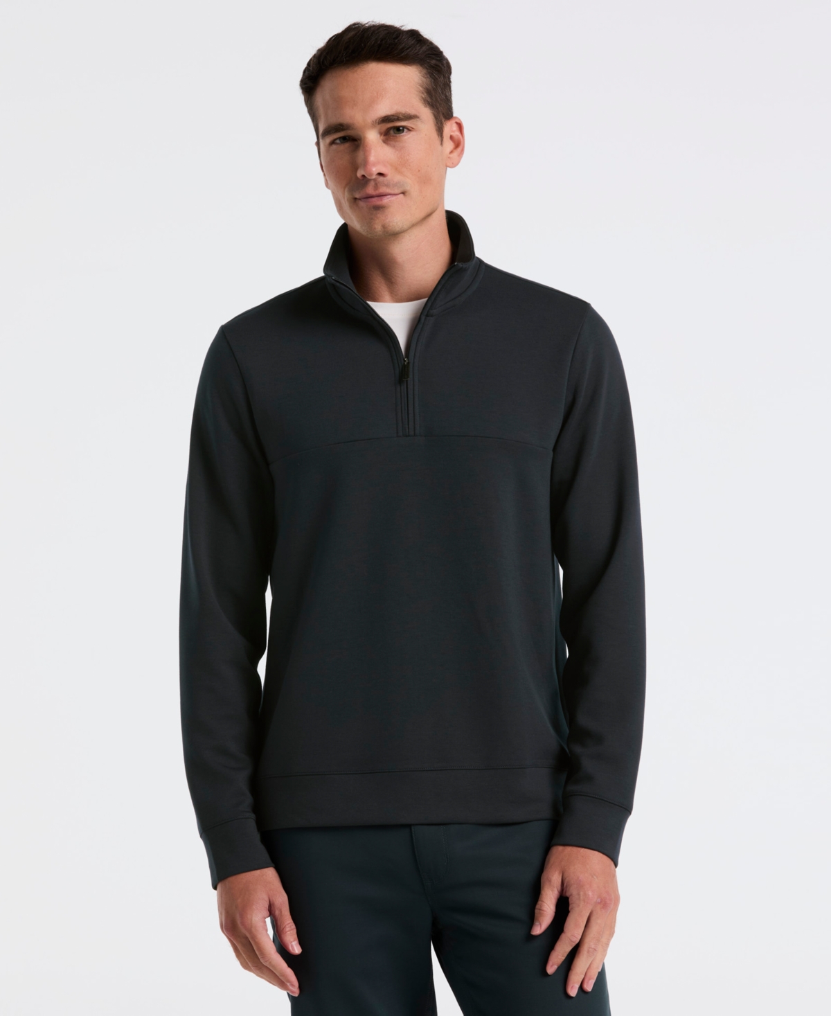 Click here for Perry Ellis Mens Neoprene Quarter Zip Long-Sleeve... prices