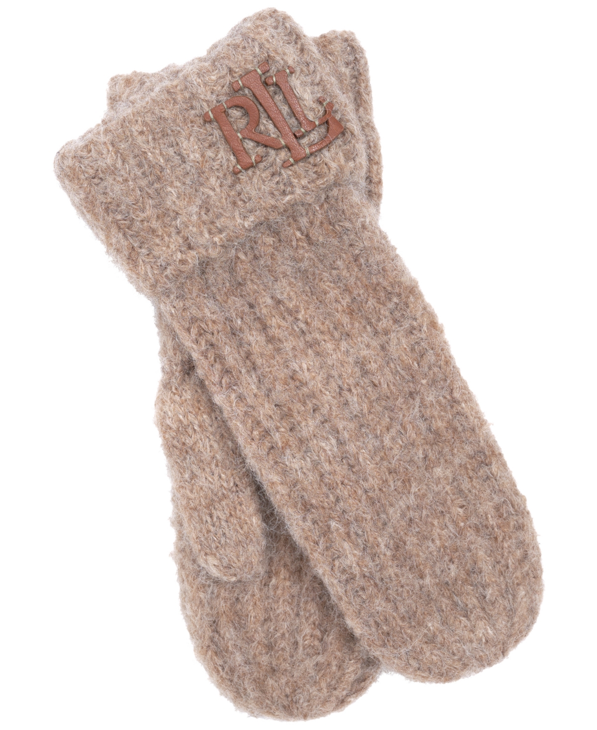 Click here for Lauren Ralph Lauren Fisherman Rib Mitten - Taupe prices