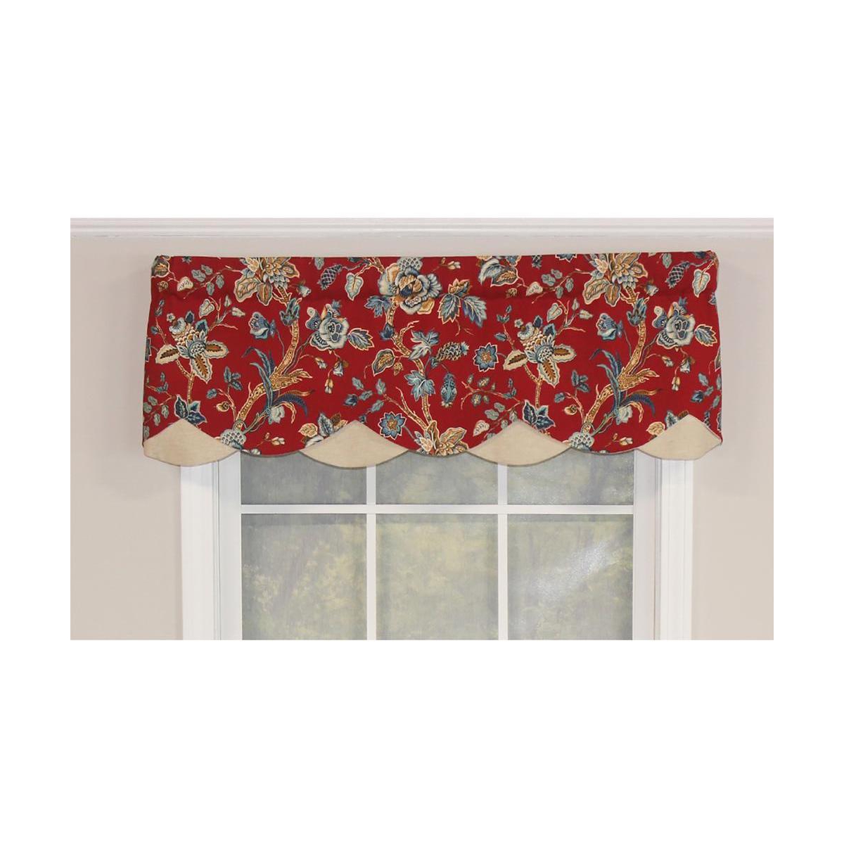 Click here for Rlf Home Gianna Petticoat Valance Red. 3Rod Pocket... prices