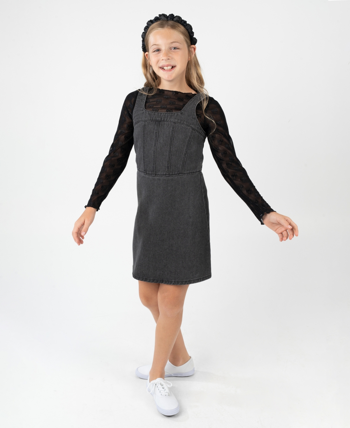 Click here for Rare Editions Girls 7-16 Mesh Long-Sleeve Top and... prices