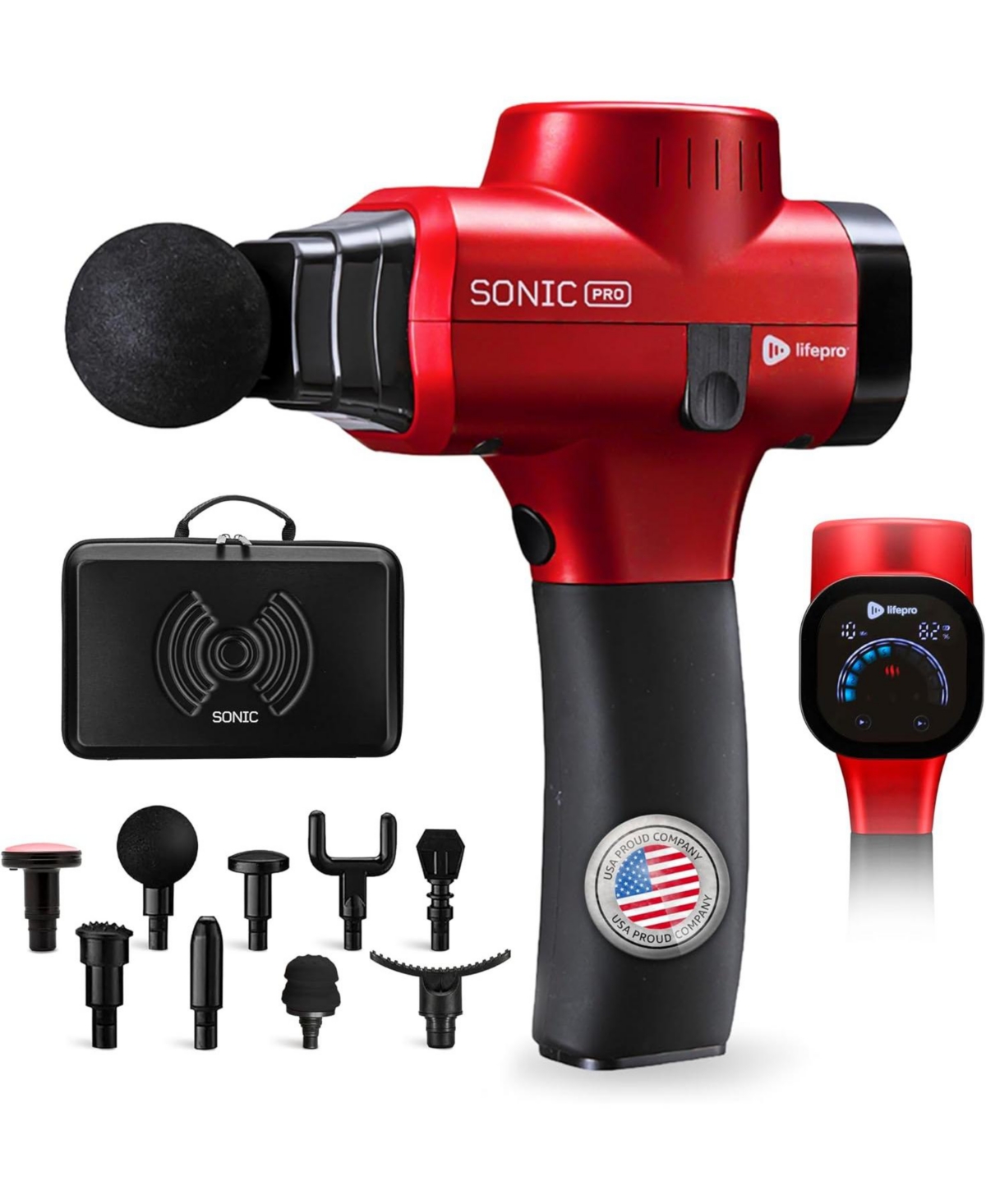 Click here for LifePro Sonic Pro Percussion Massage Gun - Deep Ti... prices