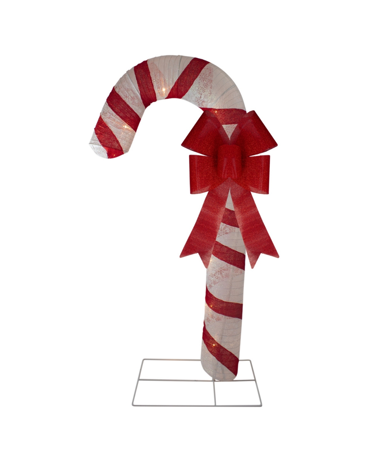 Click here for Northlight 8 Pre-Lit Striped Candy Cane with Bow C... prices