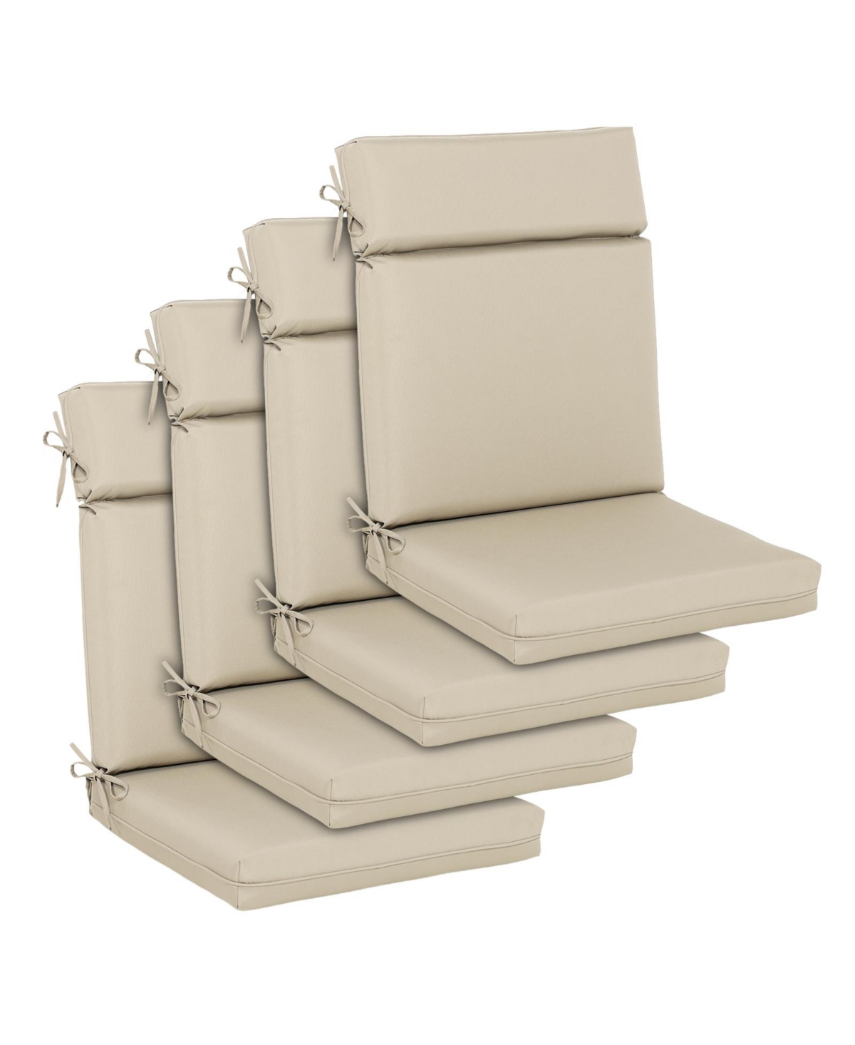 Click here for Aoodor 4Pcs Outdoor High Back Dining Chair Cushion... prices