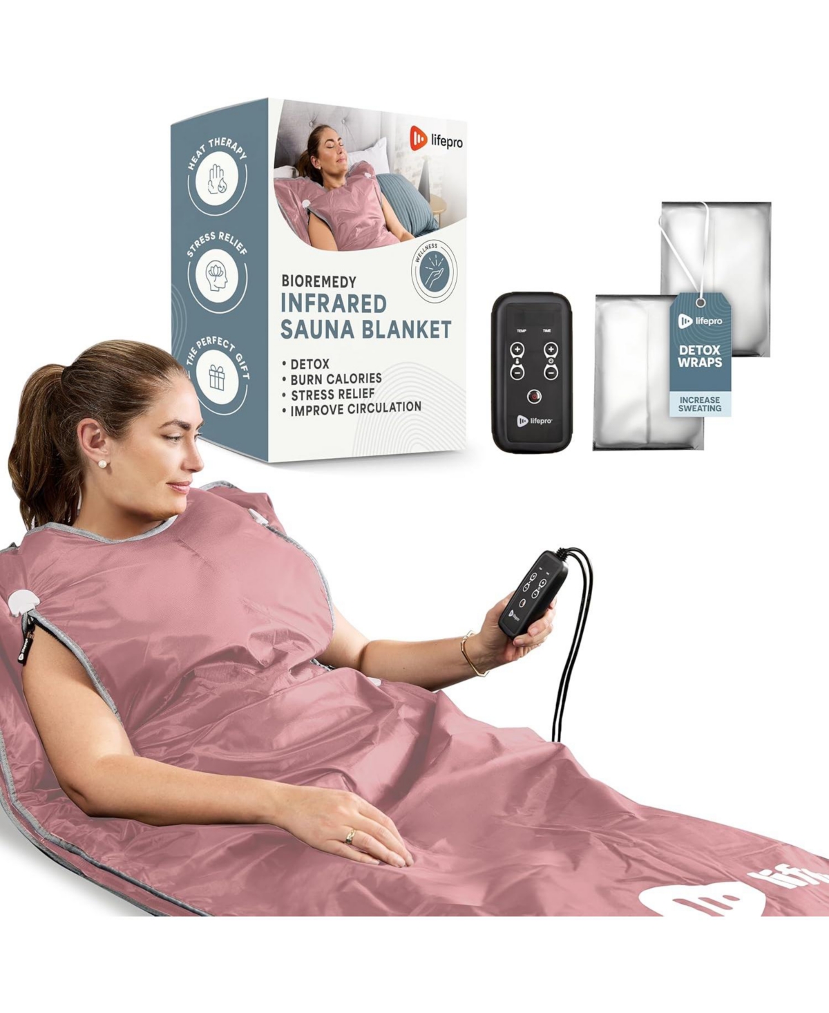 Click here for LifePro Sauna Blanket for Detoxification - Portabl... prices