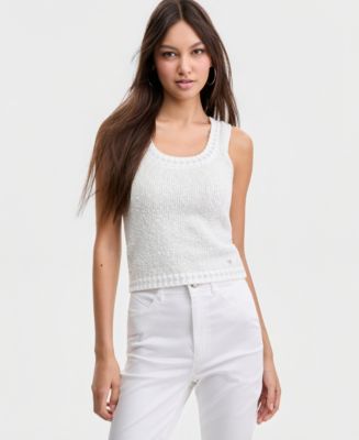 GUESS Women's Veronica Sleeveless Tank Top Sweater - Macy's