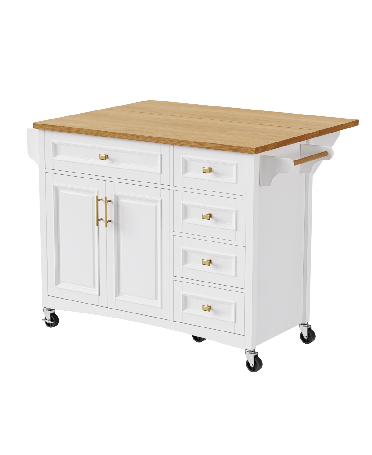 Click here for Casainc 52" Rolling Kitchen Island with Drop... prices