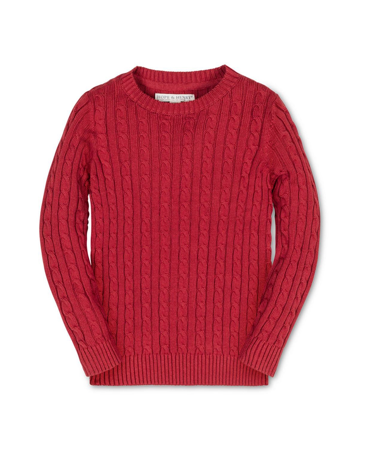 Click here for Hope & Henry Boys Organic Cable Crewneck Pullover... prices