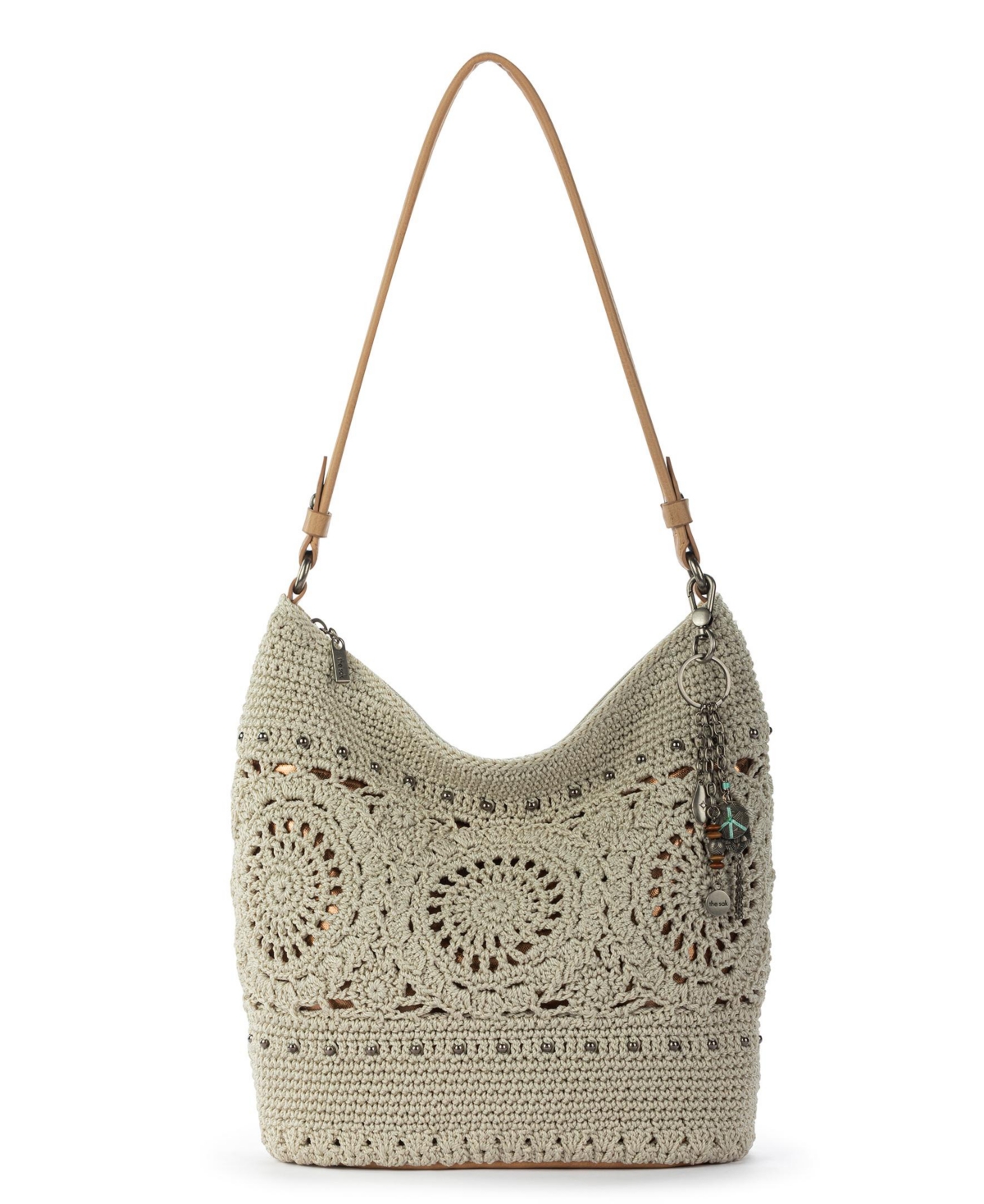 Click here for The Sak Sequoia Crochet Hobo - Natural Gray prices