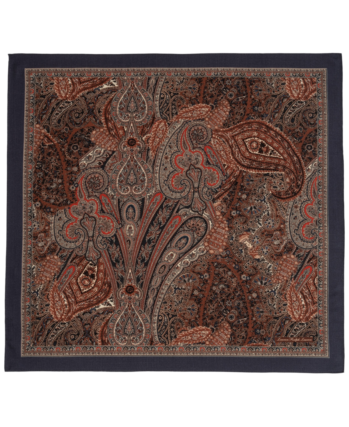Click here for Lauren Ralph Lauren Paisley Square Scarf - Cinnamo... prices