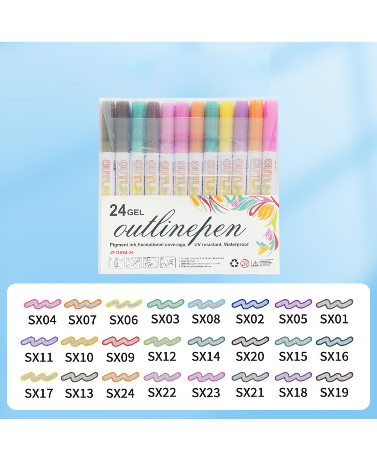 Click here for Htutwoo 24 Colors Dual-Line Highlighter  Sparkle M... prices