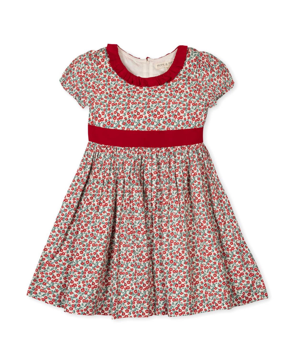 Click here for Hope & Henry Toddler Girls Organic Puff Sleeve Ruf... prices