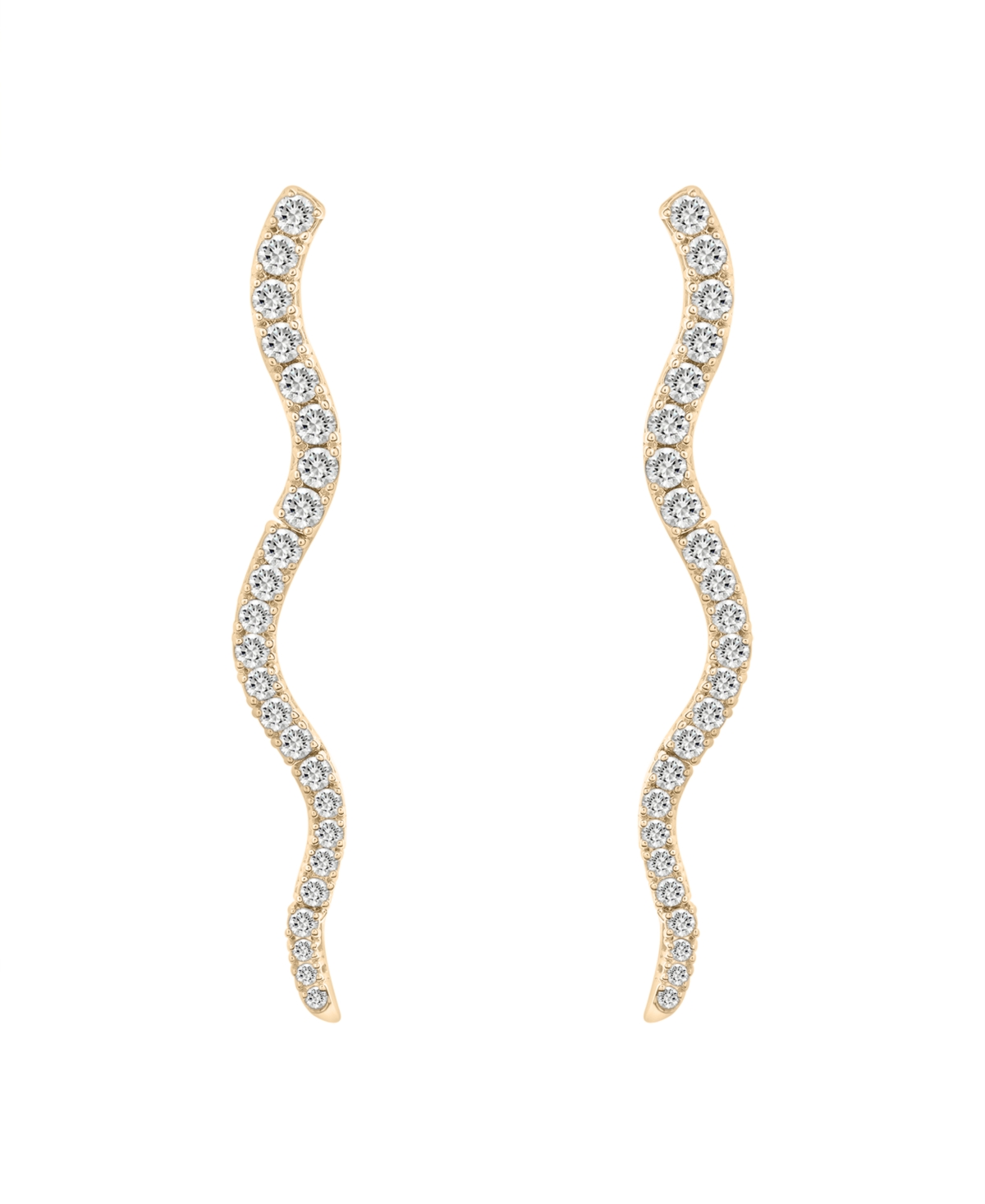 Click here for Wrapped in Love Diamond Wavy Drop Earrings (1 ct.... prices