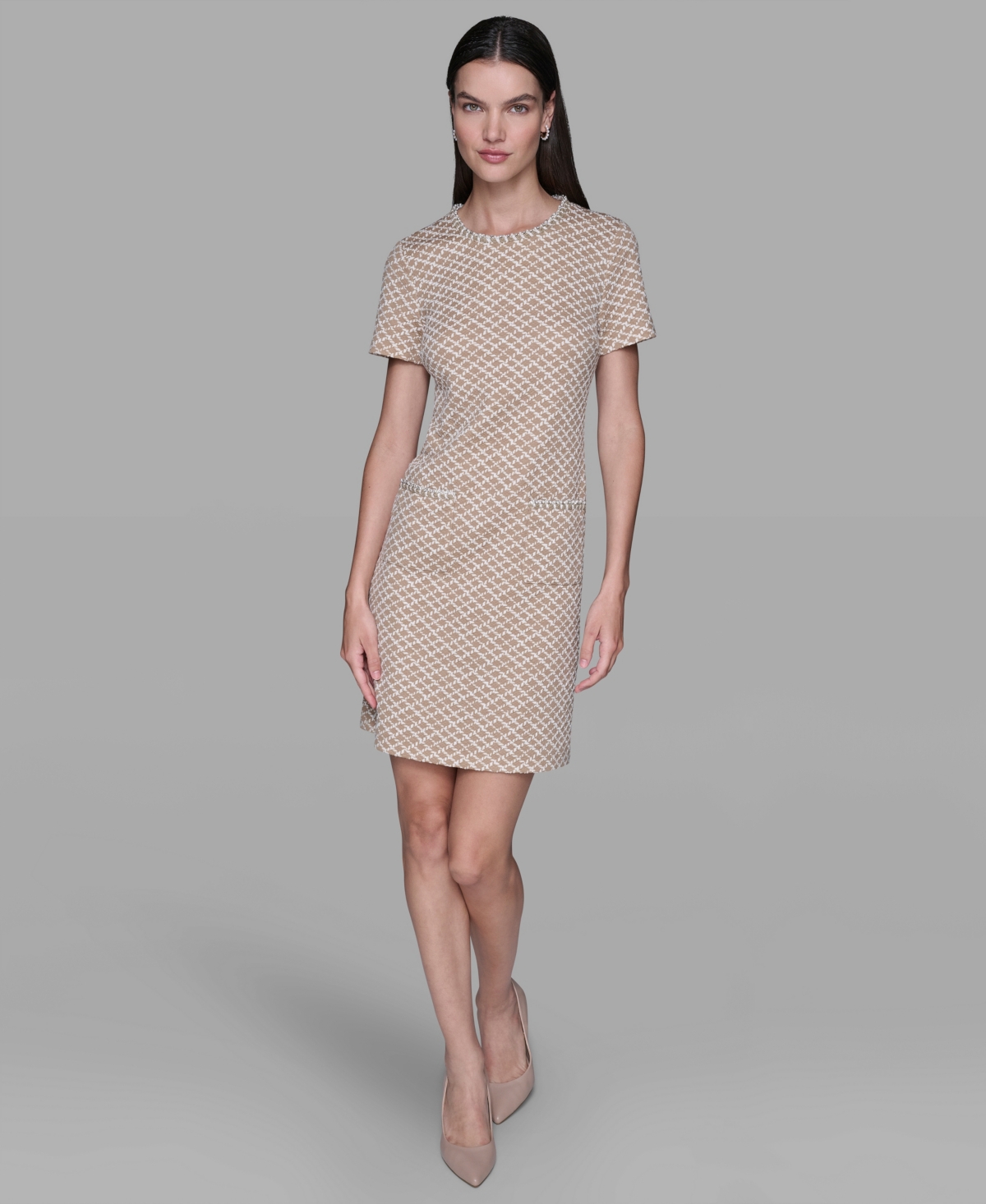 Click here for Karl Lagerfeld Paris Womens Crewneck Dress - Soft... prices