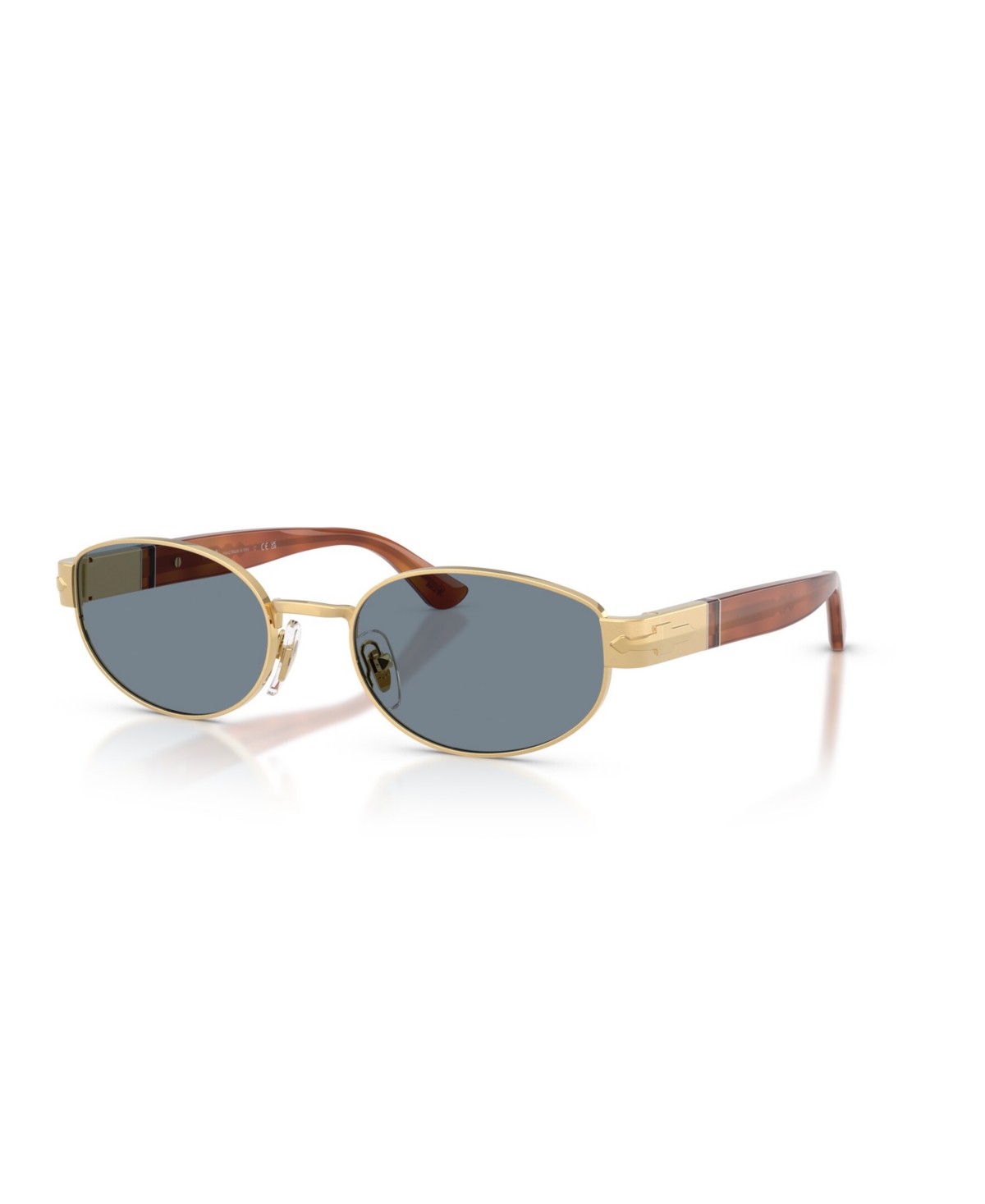 Click here for Persol Unisex Oval Sunglasses  PO1024S - Gold  Blu... prices
