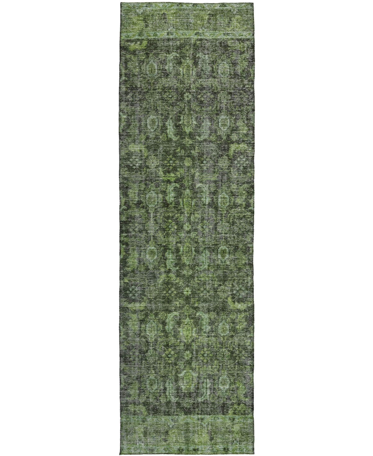 Click here for Dalyn Karaj KJ3 23x76 Runner Area Rug - Green  Gra... prices