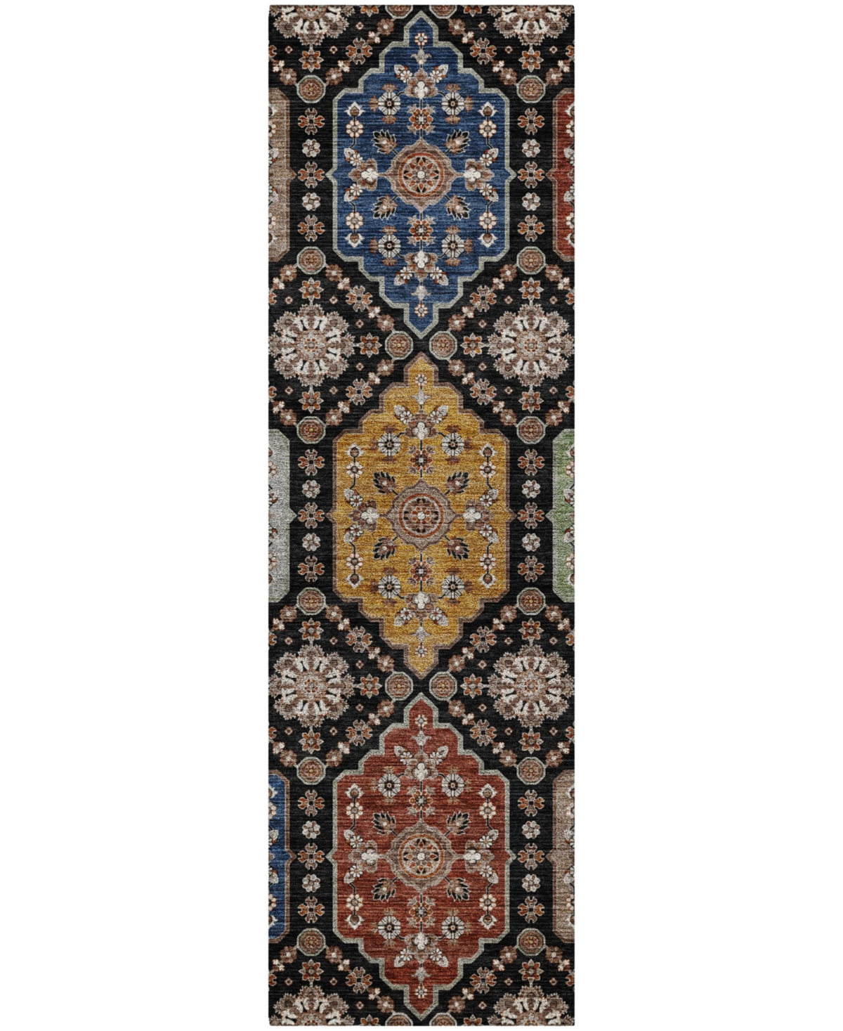 Click here for Dalyn Silk Road SR7 23x76 Runner Area Rug - Black prices